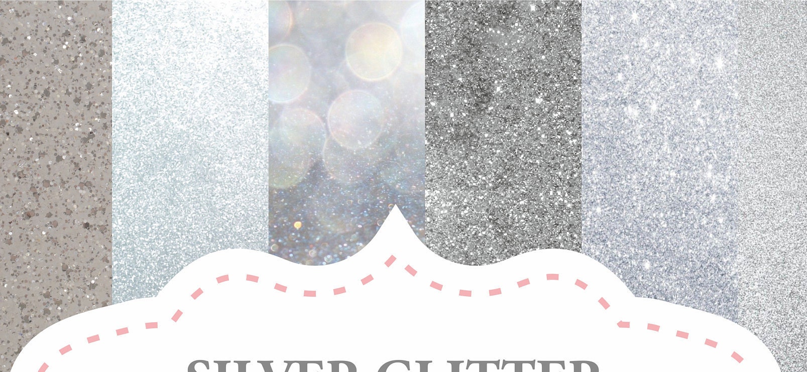 SILVER GLITTER Digital Paper Silver Foil Paper Scrapbook - Etsy