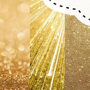 GOLD GLITTER Digital Paper, Gold Foil Paper, Scrapbook Gold Paper ...