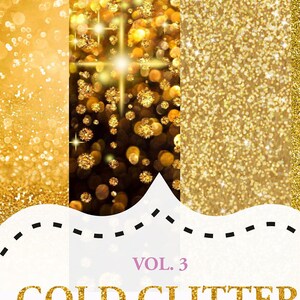 GOLD GLITTER Digital Paper, Gold Foil Paper, Scrapbook Gold Paper ...