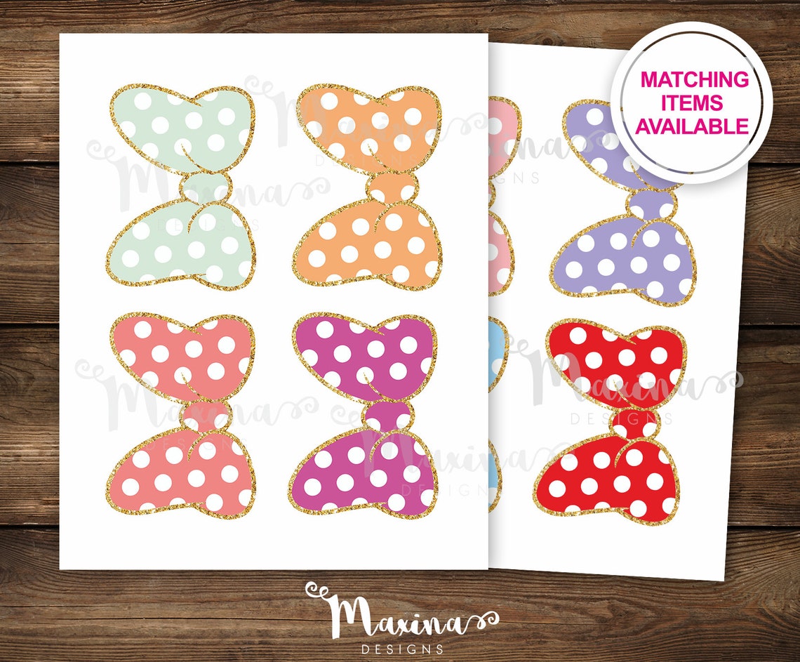 Minnie Mouse Pin the Bow Game Minnie Mickey Mouse Games - Etsy Canada