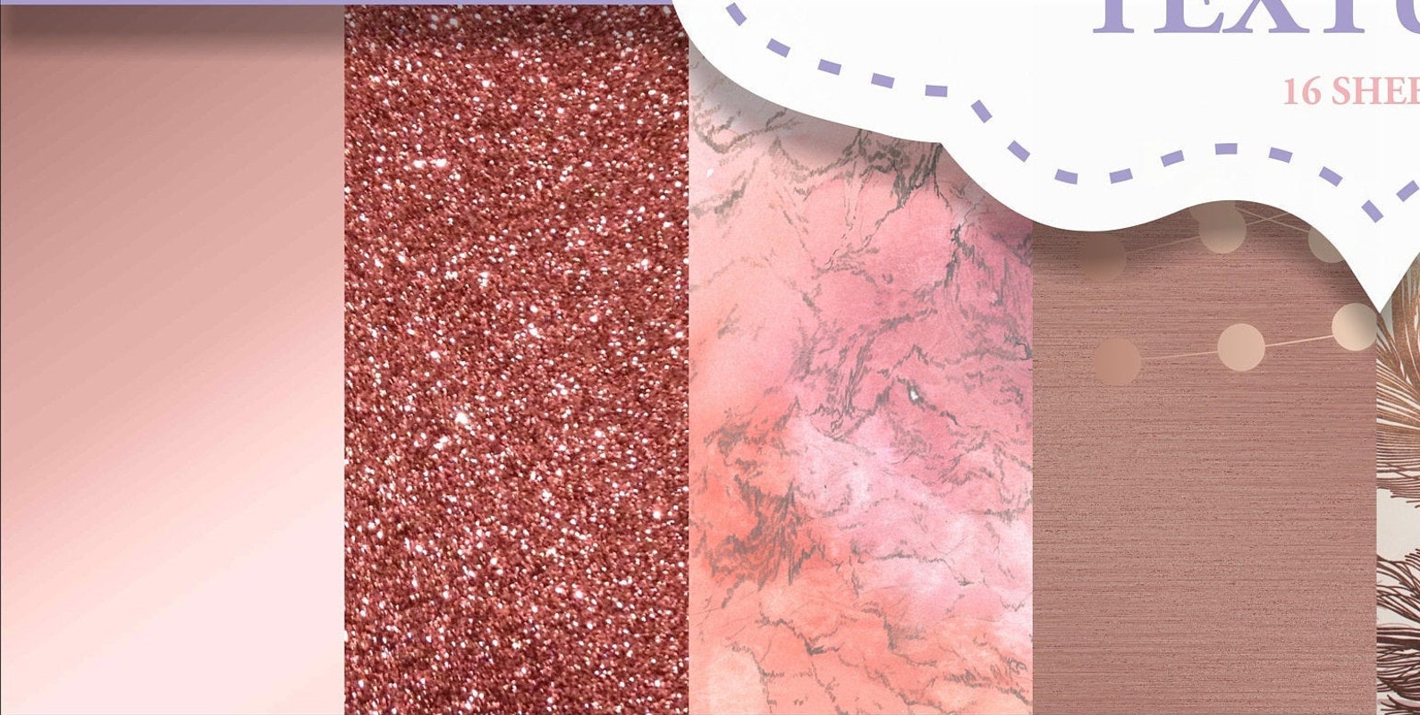 ROSE GOLD Digital Paper Rose Gold Glitter Foil Paper - Etsy