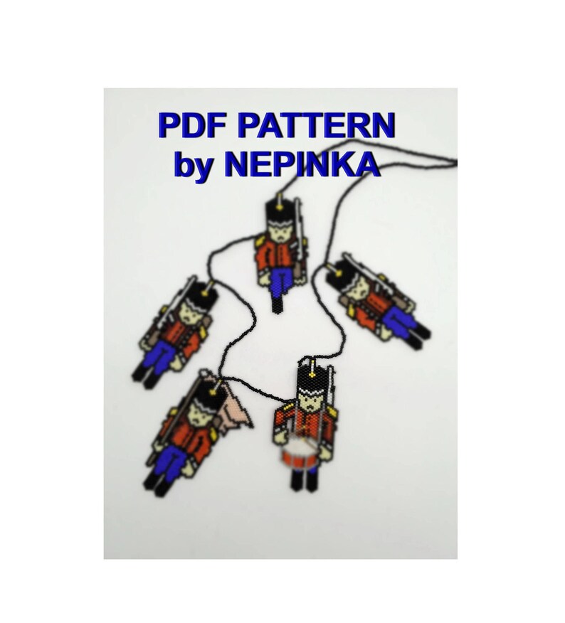 The Steadfast tin soldier.4 Brick stitch patterns.Peyote | Etsy