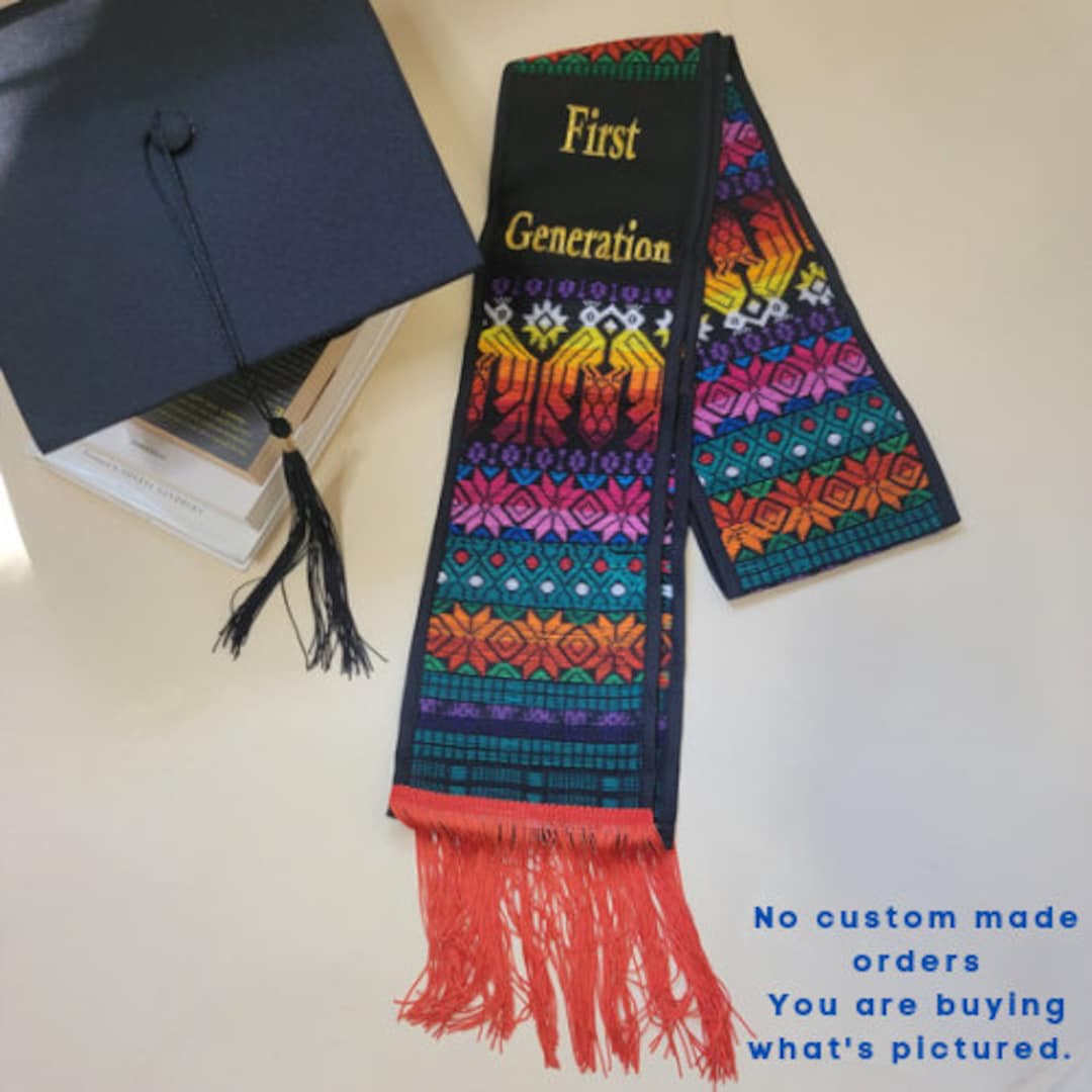 First Generation Graduation STOLE, Central American SASH, First Gen ...