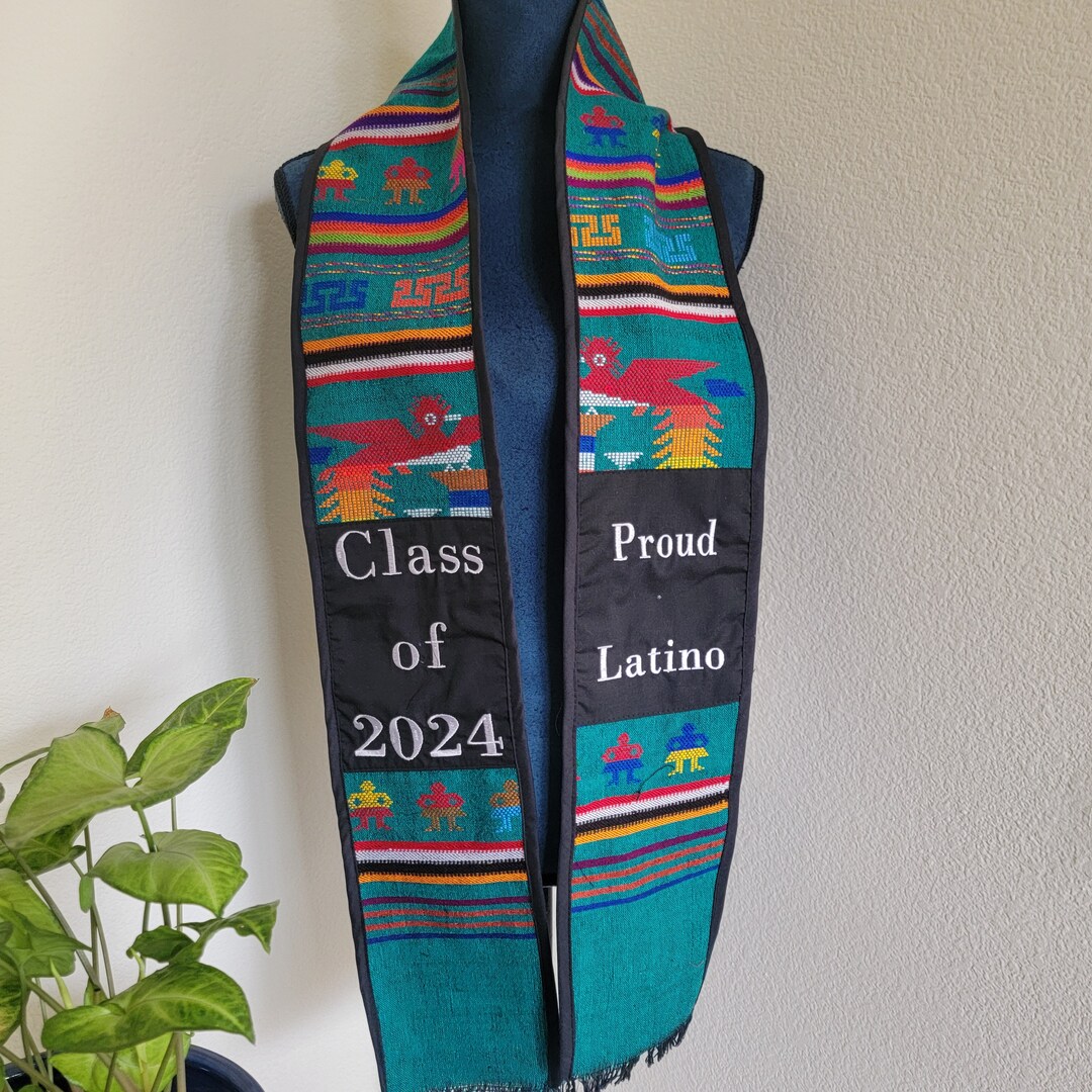 NOT CUSTOMIZABLE, Proud Latino Graduation Stole, Central American SASH ...