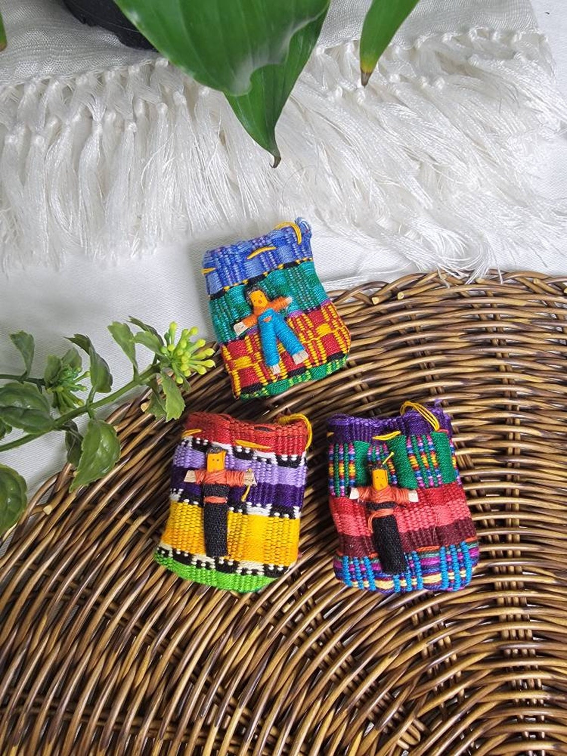 Guatemalan Worry Dolls With Pouch: Mayan Legend Remedy - Etsy
