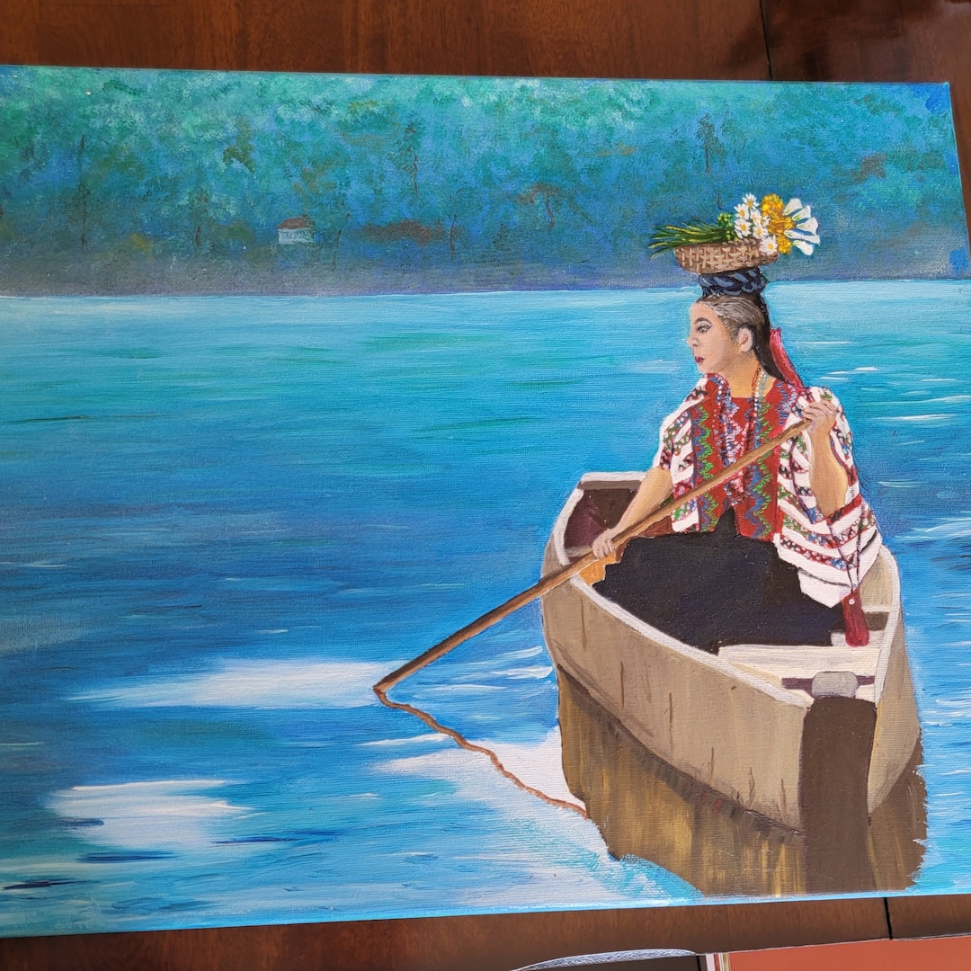 Guatemalan Painting Tamahu Oil Painting Coban Painting - Etsy