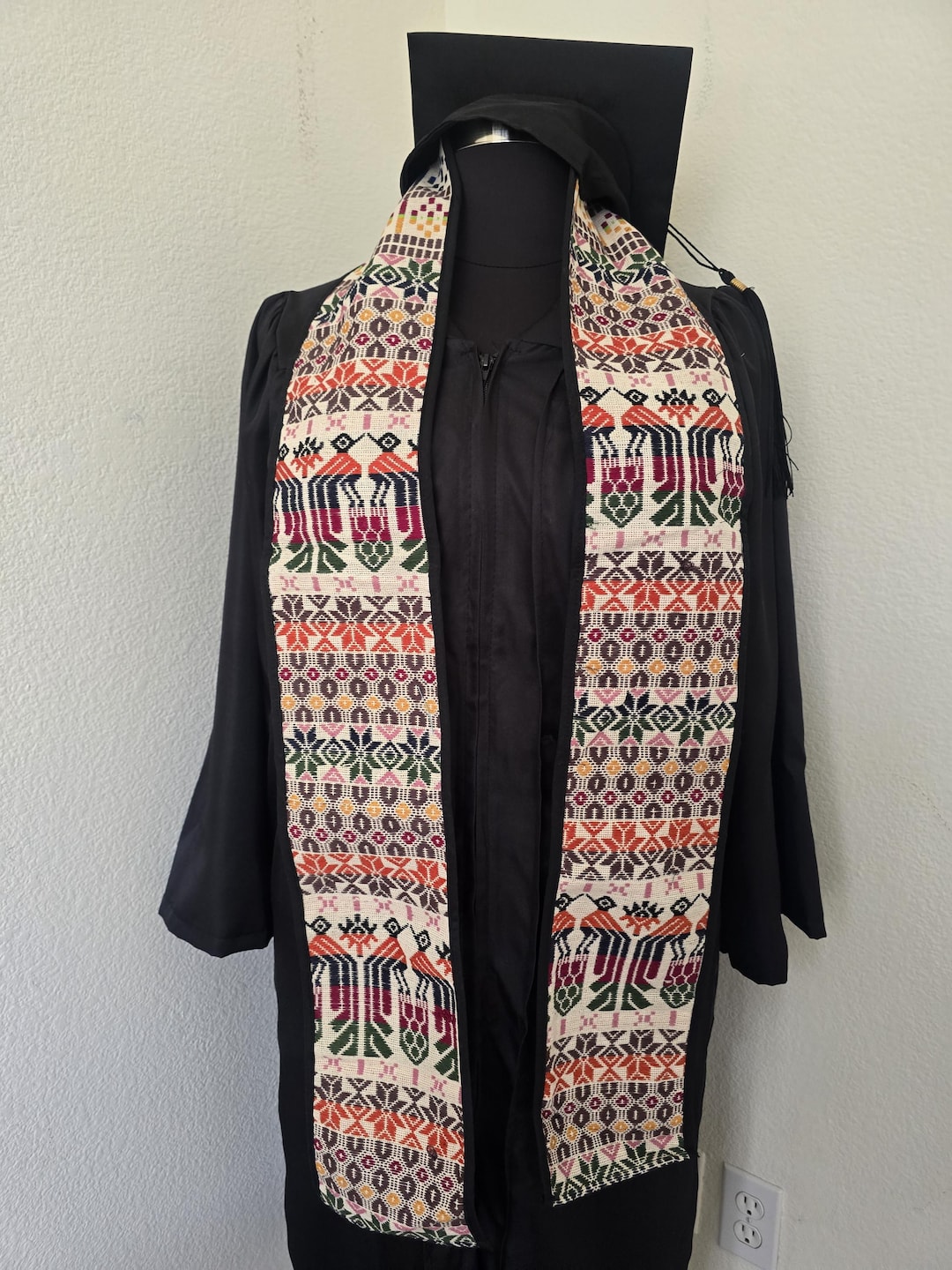 Handwoven Graduation Stole & Clergy Scarf – Artisan Cultural Sash for ...