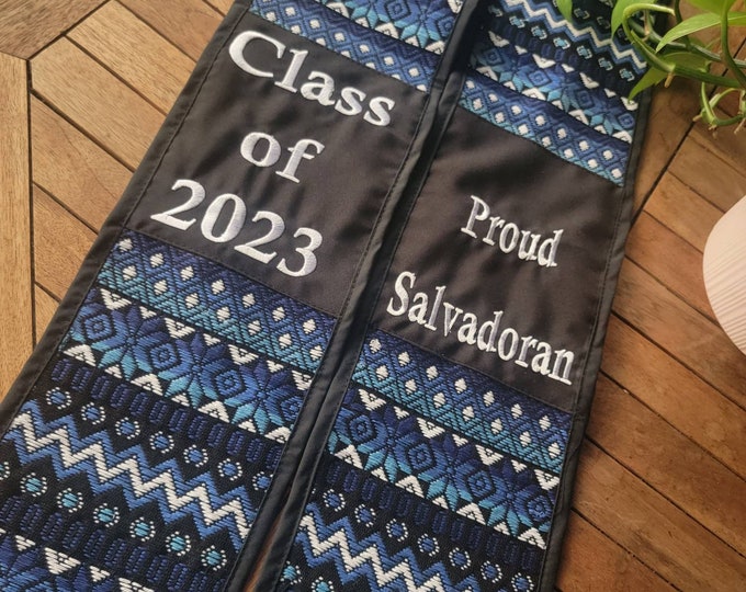 Salvadoran Graduation Sash, Central American Sash, Proud Salvadoran ...