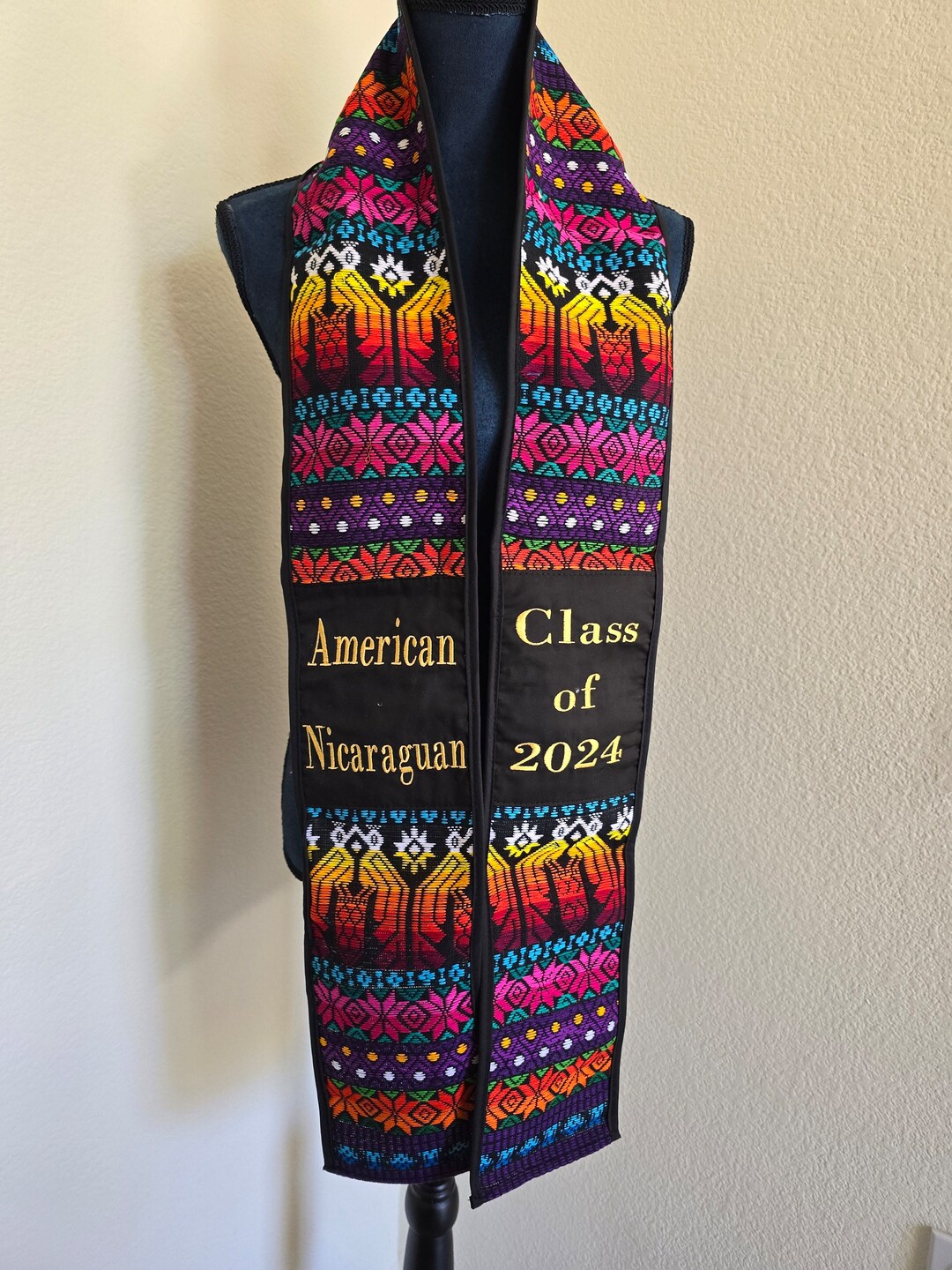 NOT CUSTOMIZABLE - Nicaragua Graduation Sash, Proud Nicaraguan Sash ...