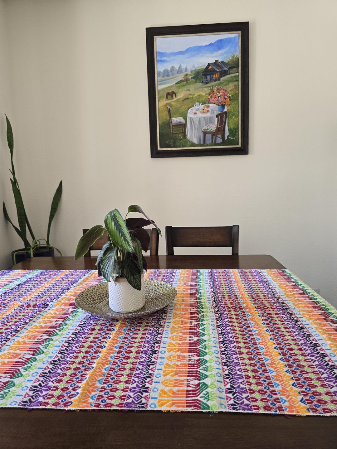 El Quetzal Table Runner: Colorful Guatemalan Handwoven Tablecloth ...