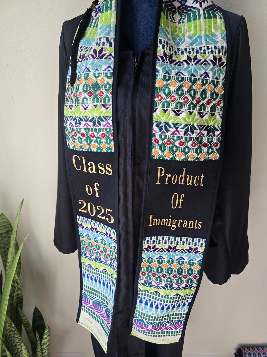 Product of Immigrants Graduation Sash, Multicolor Mayan Sash ...