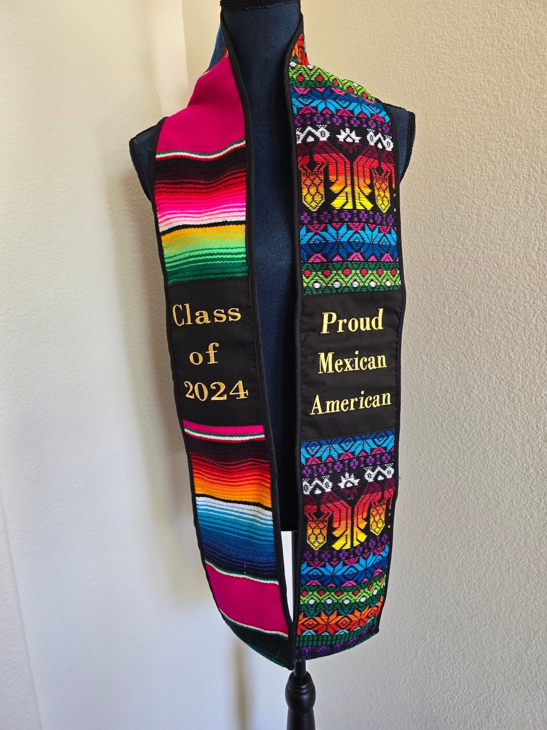 NOT CUSTOMIZABLE, Proud Mexican American Sash, Latin Graduation 2024 ...