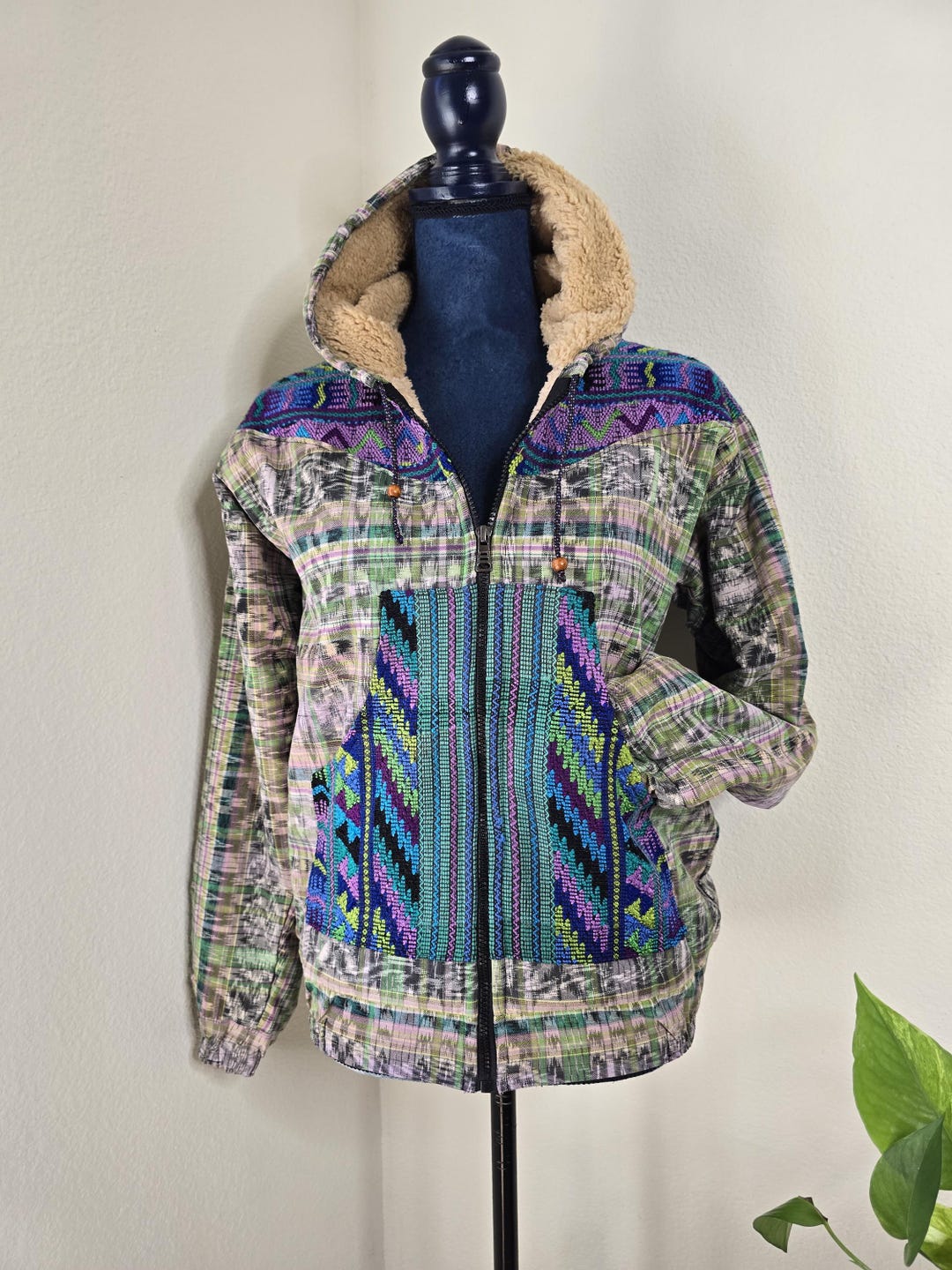 S UNISEX Guatemalan Jacket, Patched Latin Blazer, Mayan Fabric Coat ...
