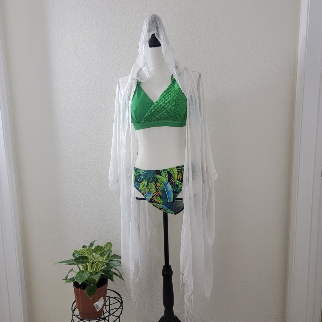 San Juan La Laguna Kimono, Guatemalan Poncho, White Cover Up, Organic ...
