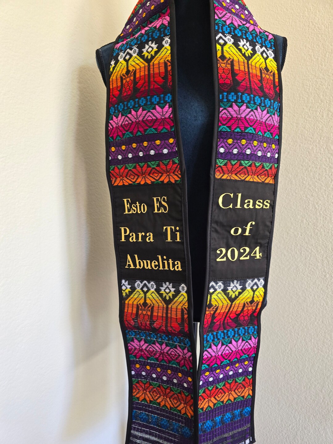 NOT CUSTOMIZABLE Para Ti Abuelita Graduation Sash, Multicolor Grad ...