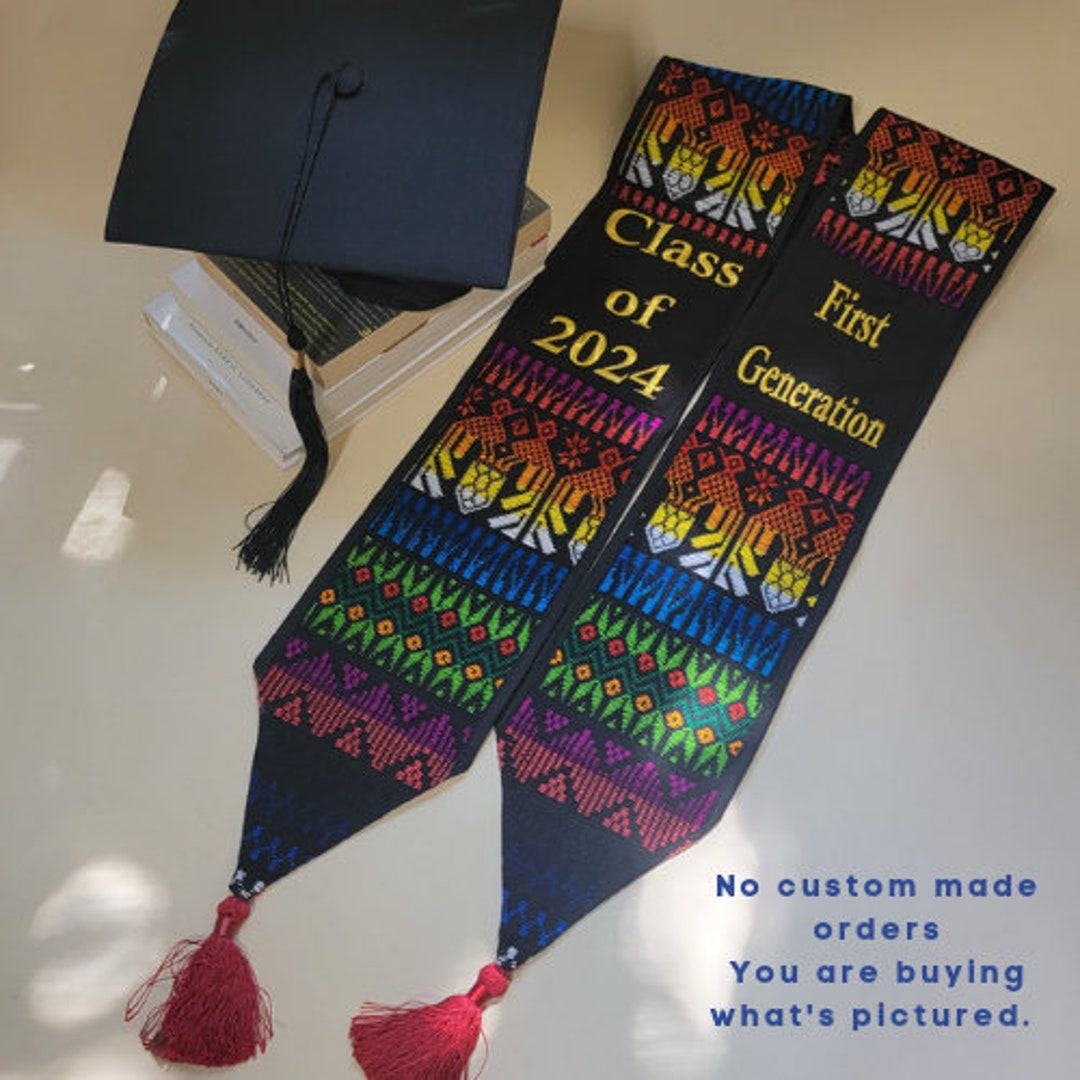 NOT CUSTOMIZABLE Central American Sash, First Gen Graduation Sash ...
