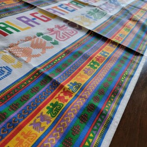 Guatemalan TABLE RUNNER, Latin Textiles, RAINBOW Table Runner ...