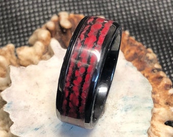 Firefighter Wedding Ring - Etsy