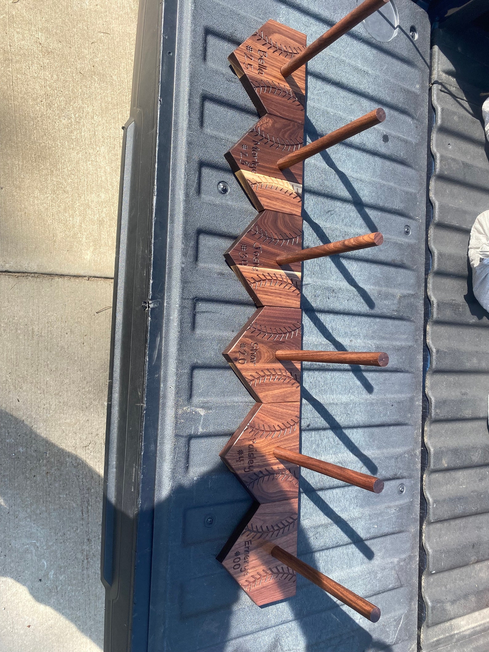 Personalize Softball/baseball Ring Display- Baseball, Trophy Display - Etsy