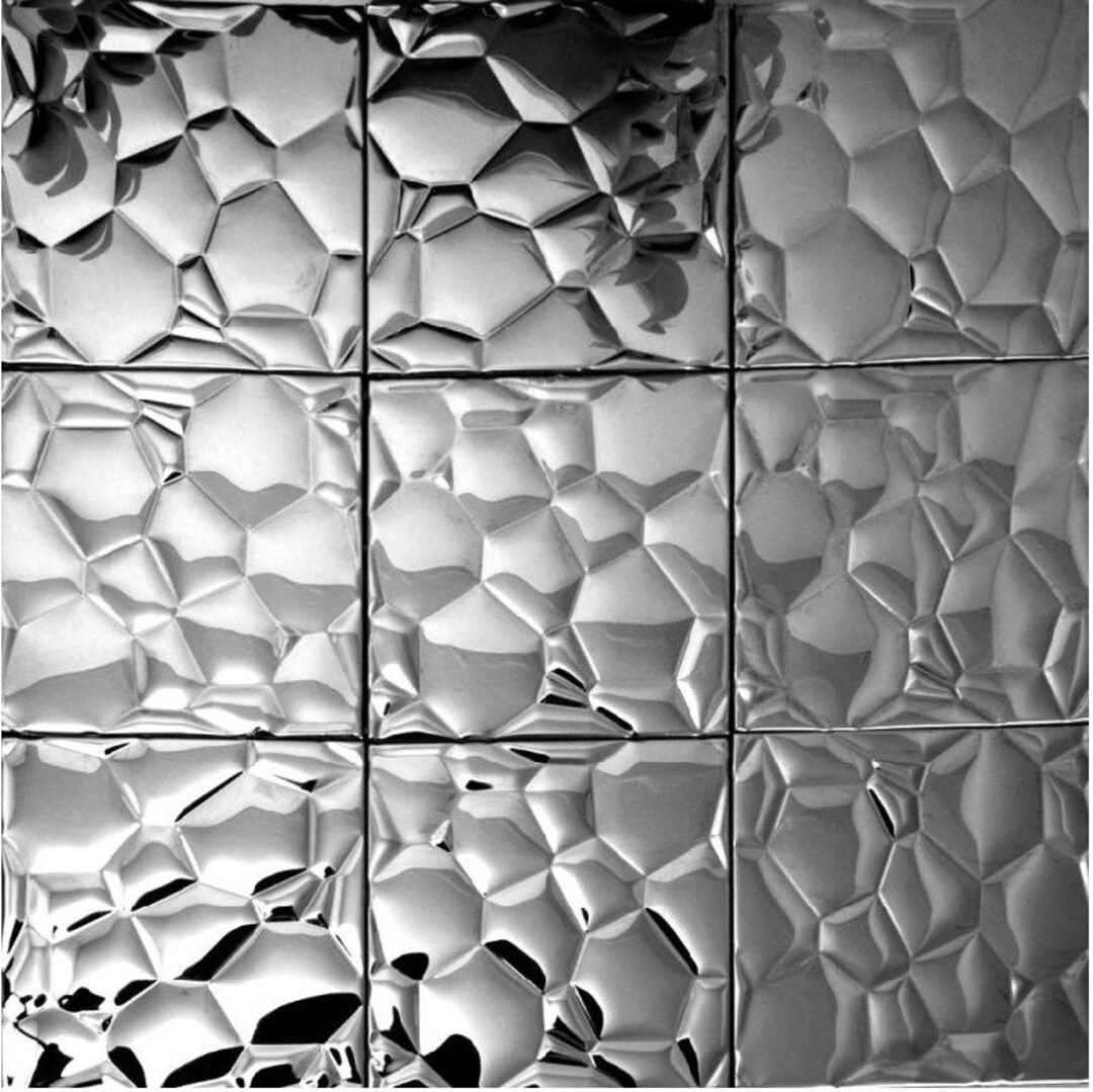 Silver Bubble Metal Mosaic Tile SMMT046 3D Mosaic Tiles - Etsy