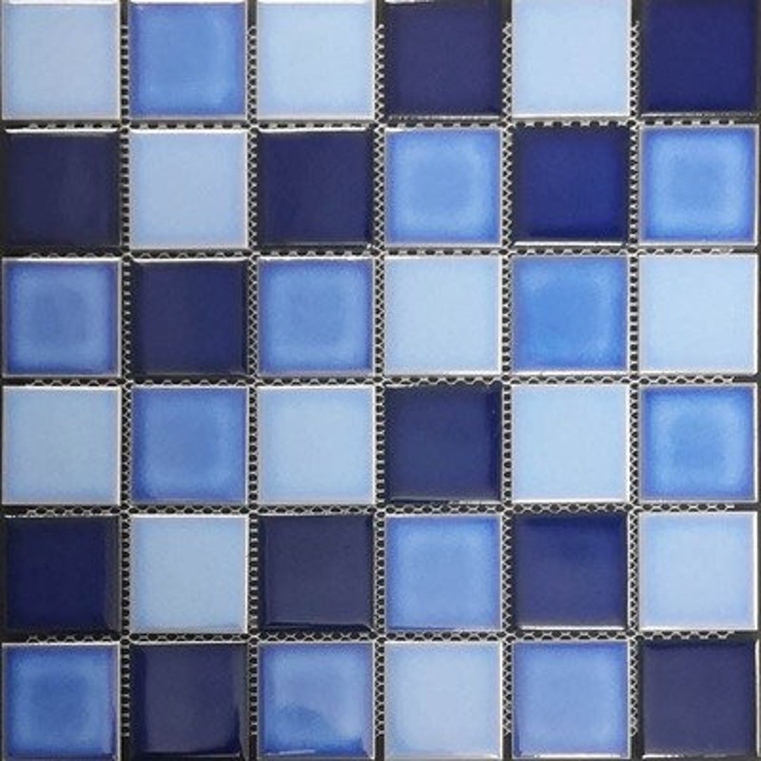 Light Dark Blue Porcelain Tile PCMT19008 Kitchen Backsplash Bathroom ...