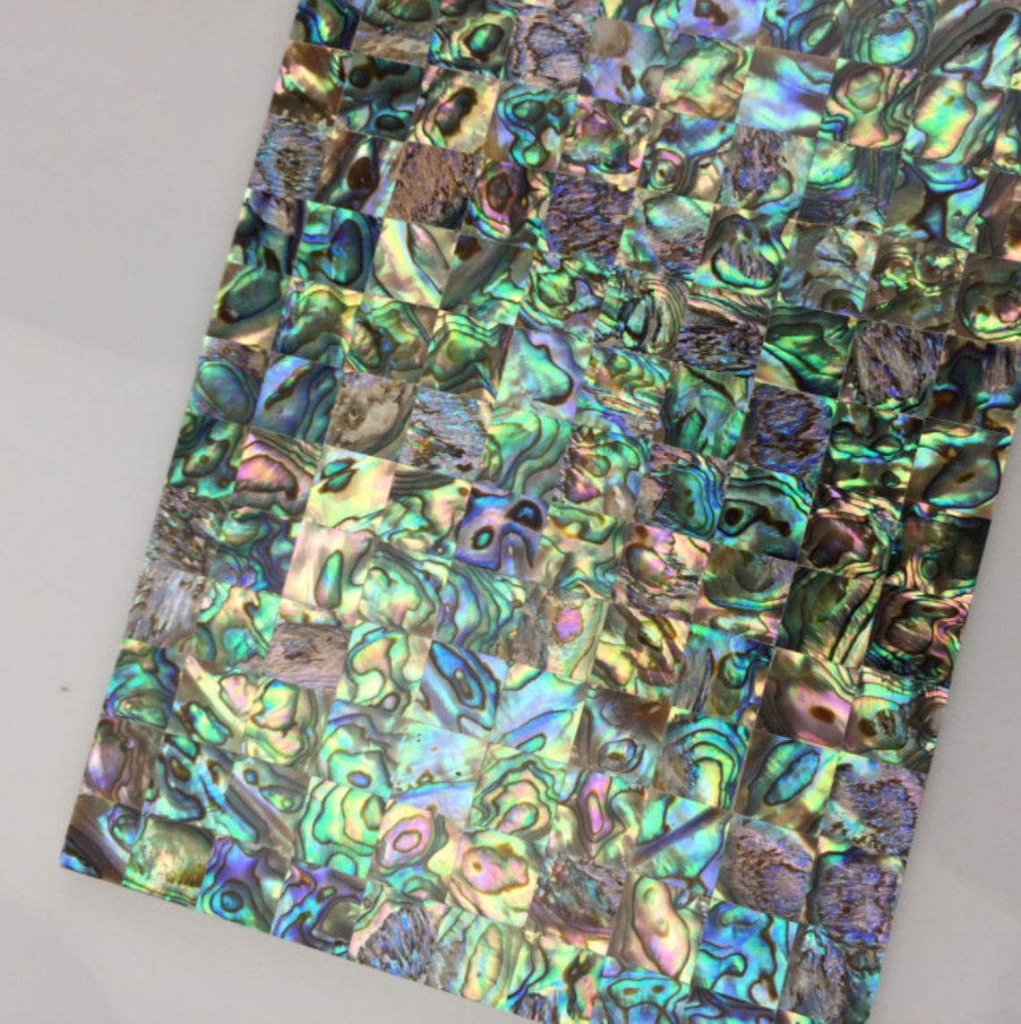 11 PCS Luxurious Natural Abalone Shell Mosaic Seamless Mother of Pearl ...