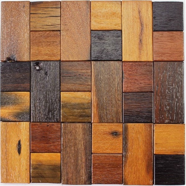Wood Mosaic - Etsy
