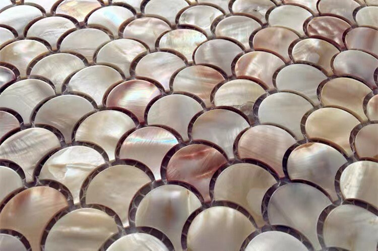 Fish Scale Shell Mosaic Tile Natural White Mother of Pearl - Etsy UK