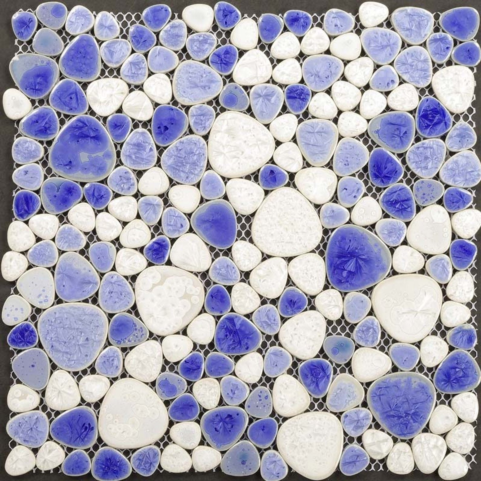Purple White Pebble Porcelain Mosaic Tile Backsplash PPMT081 - Etsy