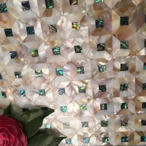 11 PCS Seamless Abalone Shell Mother of Pearl Tile Backsplash Kitchen ...