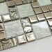Crystal White Glass Mosaic Backsplash Tile JMFGT002 - Etsy