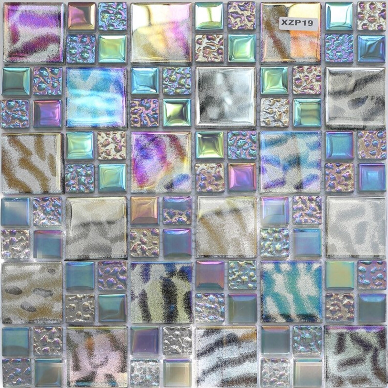 Rainbow Glass Mosaic Kitchen Wall Tile Backsplash JMFGT050 - Etsy