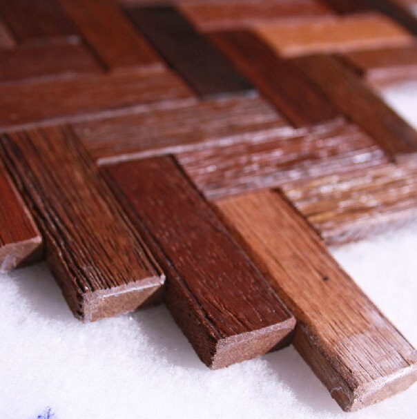 Natural Wood Mosaic Tile Ancient Boat Wood Wall Tiles NWMT017 - Etsy
