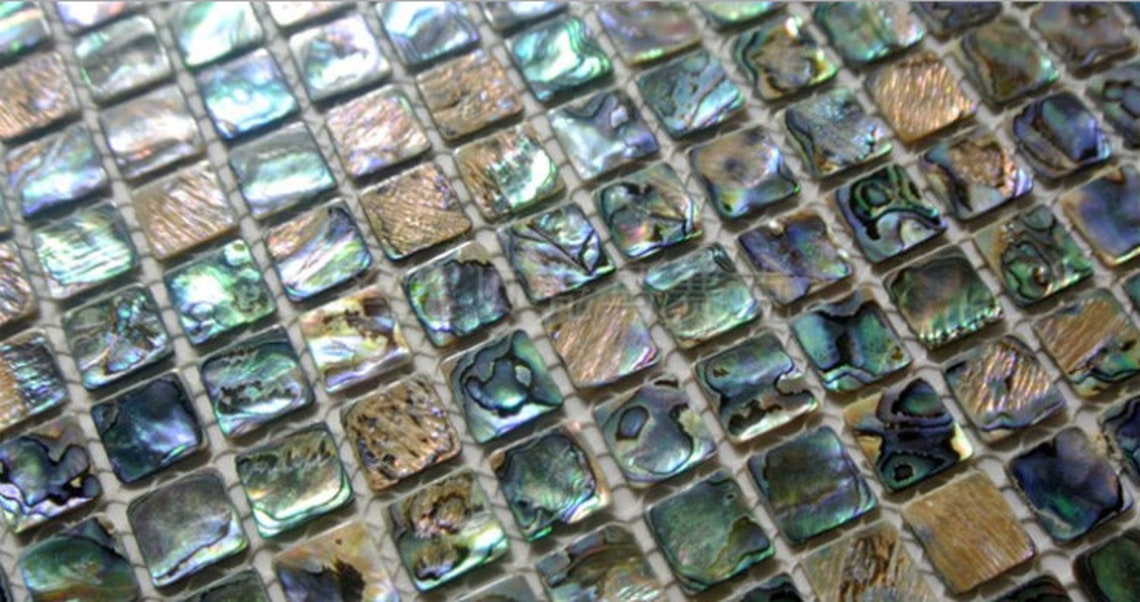 11 PCS 2mm Thickness Natural Abalone Shell Mosaic Bathroom - Etsy