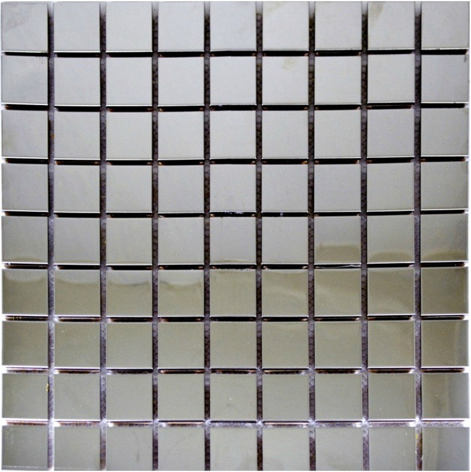 Glossy Silver Metal Mosaic Kitchen Backsplash Tile SMMT003 - Etsy