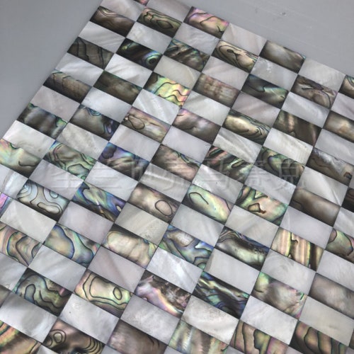 11 PCS Seamless Abalone Shell Mother of Pearl Tile Backsplash - Etsy