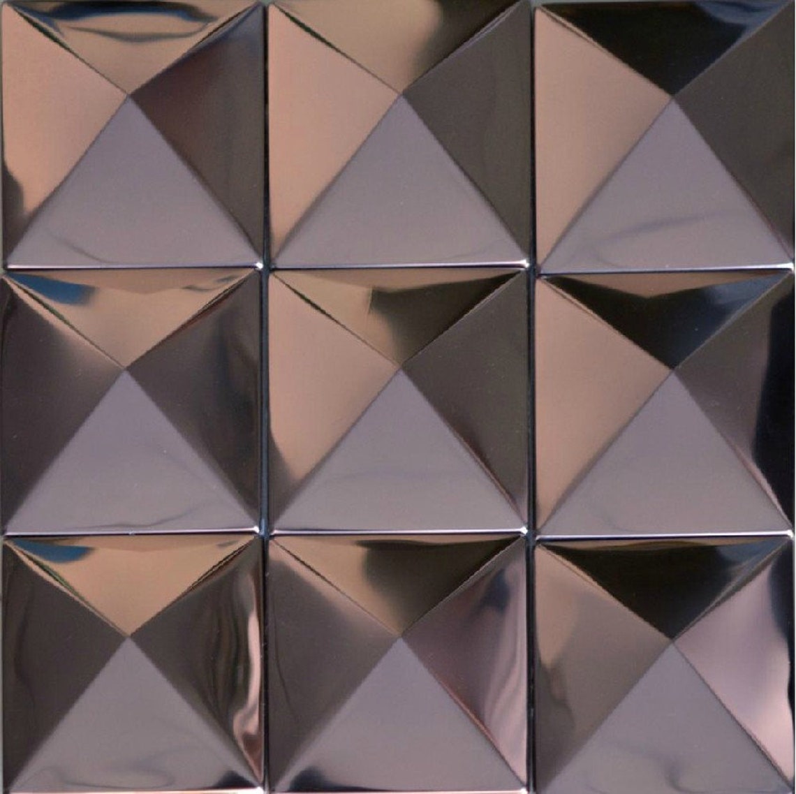 Rose Gold Metal Mosaic Wall Panel SMMT005 Golden Stainless - Etsy