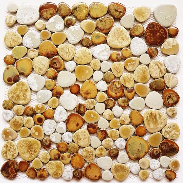 Porcelain Pebble Tile - Etsy