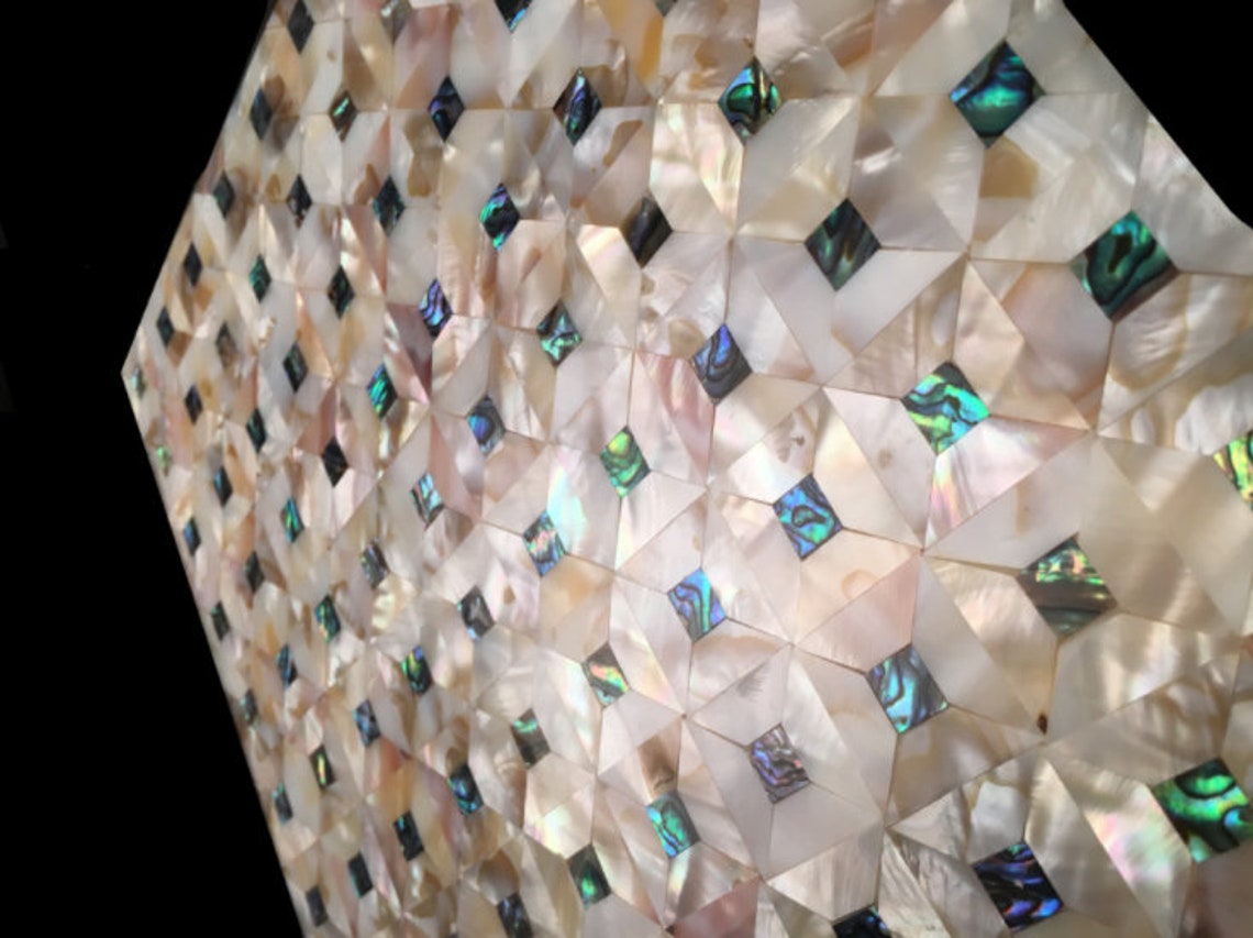 11 PCS Seamless Abalone Shell Mother of Pearl Tile Backsplash - Etsy