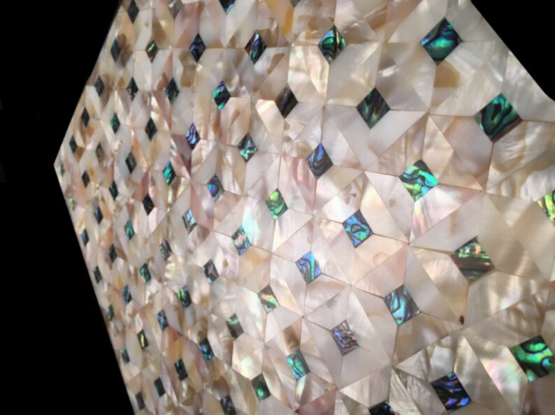 11 PCS Seamless Abalone Shell Mother of Pearl Tile Backsplash - Etsy