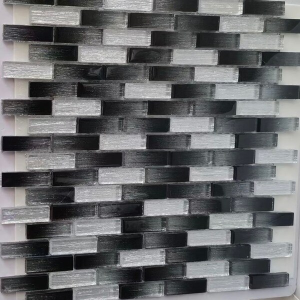 Black Glass Tile Backsplash - Etsy