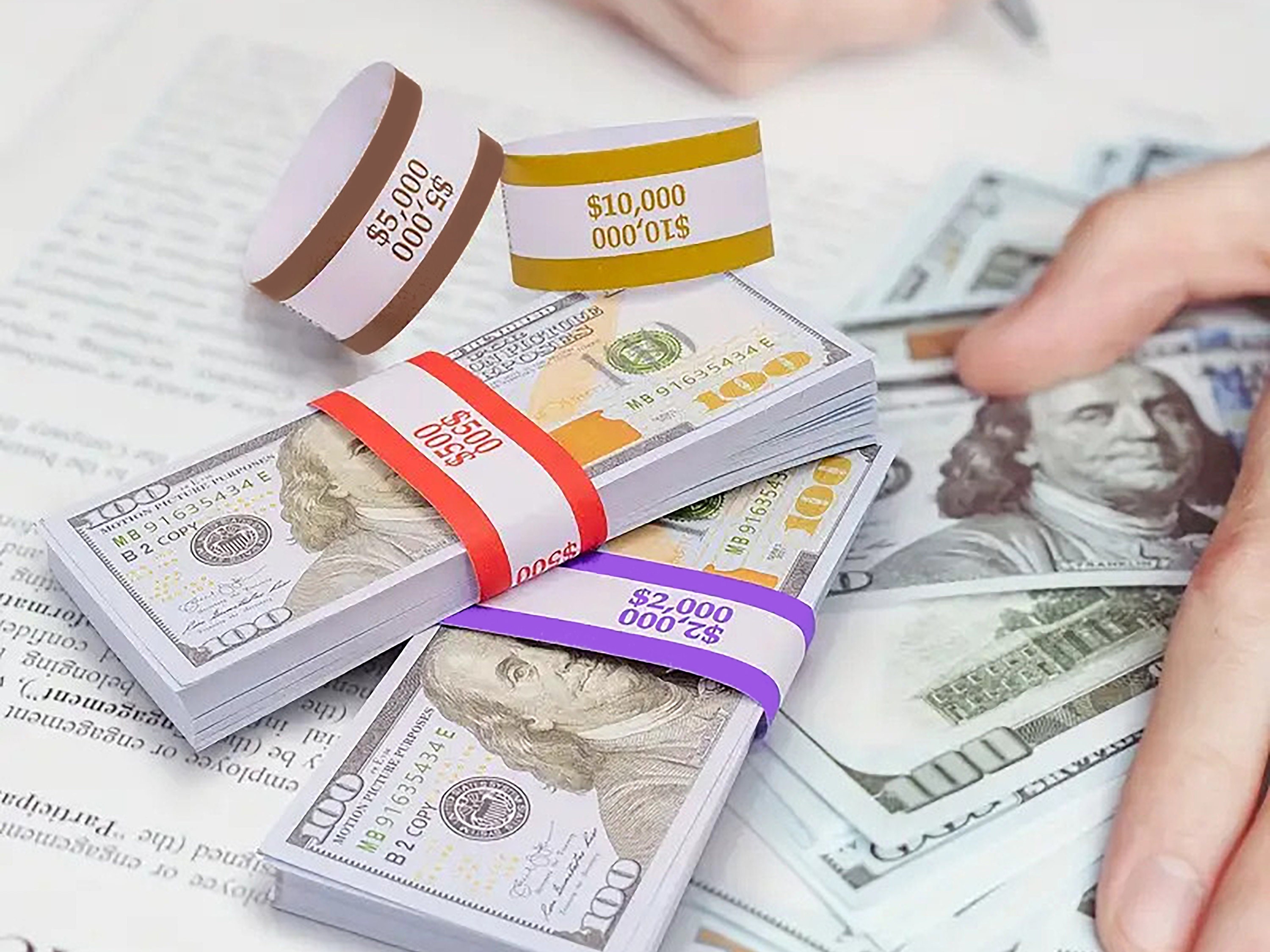Printable Money Bands: 11 Colorful Currency Straps (digital Download ...
