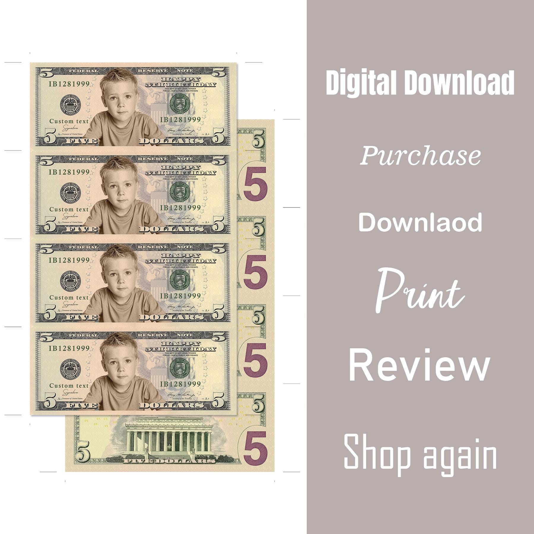Your Face on Money, Bundle Custom Money, Personalized Dollar Bills ...