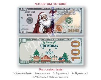 Santa Dollar Bill - Etsy