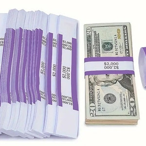 Printable Money Bands: 11 Colorful Currency Straps (digital Download ...