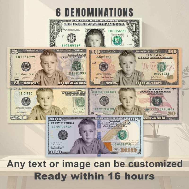 Money With Face on It - Etsy