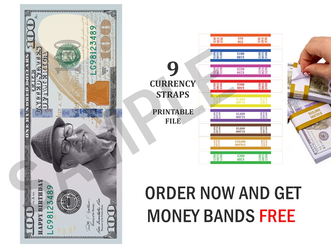 Your Face on Money, Game Money, 100 Dollar Bill, Party Money, Custom ...