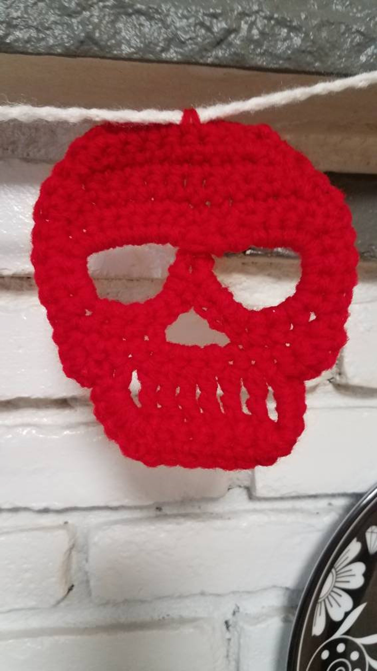 Skull Banner Halloween Decor - Etsy