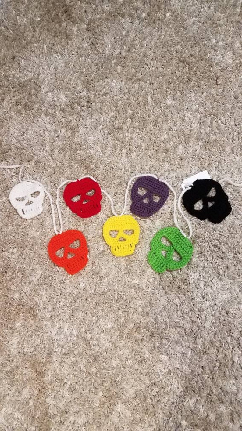 Skull Banner Halloween Decor - Etsy