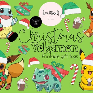 Pokémon Christmas Gift Tags - Printable - Etsy